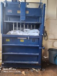 J-4836 CRAM-A-LOT VERTICAL BALER, MODEL DBR-60-LU, 34” FRONT-TO-BACK x 60” WIDE, 48” TALL