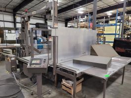 T-8295 TTARP AUTOMATIC VERTICAL FOAM SAW, 50” THROAT, YEAR 2001
